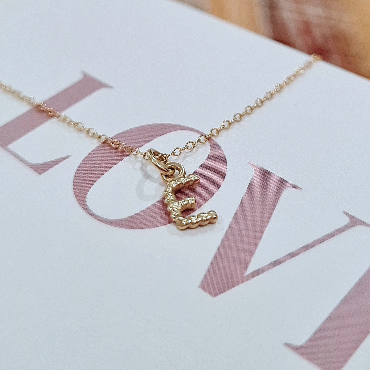 Golden Twist Initial Charm – By Me Jewellery Workshop